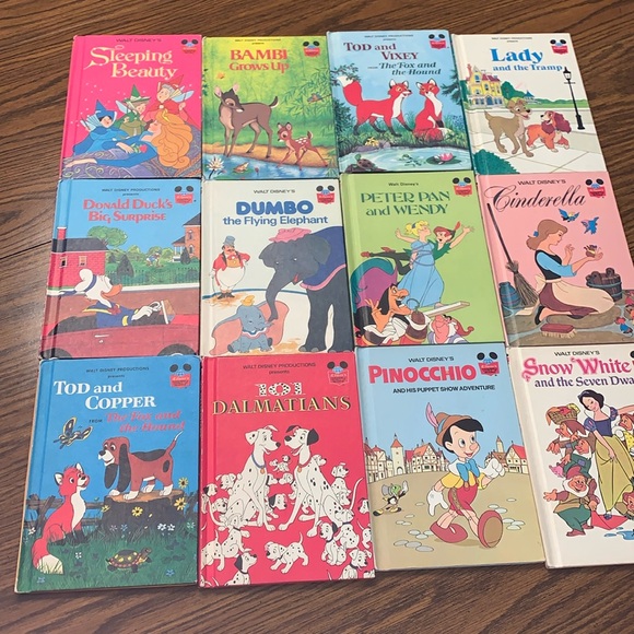 Disney | Other | Walt Disney Classic Books Vintage Set Of 2 | Poshmark